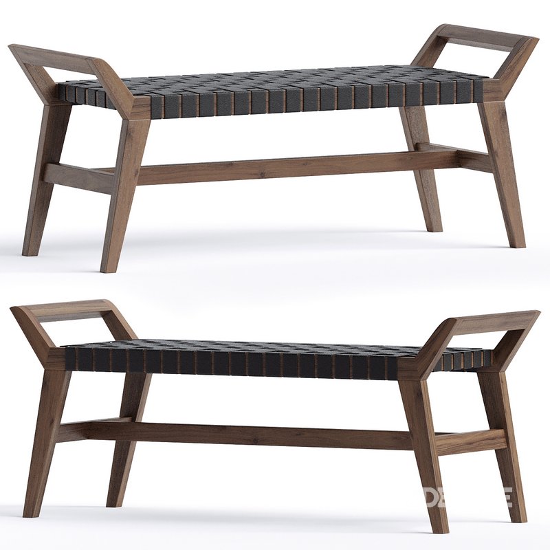 Asah bench Wade Logan 3d model Buy Download 3dbrute