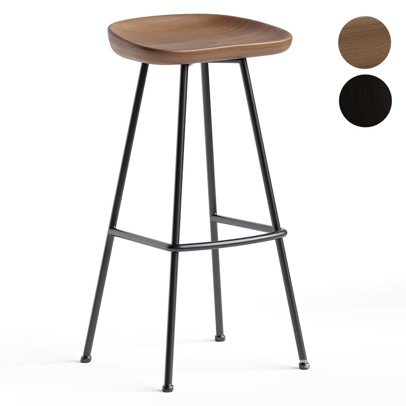 Randle Tractor Bar Stool With Metal Legs 3d model Buy Download 3dbrute