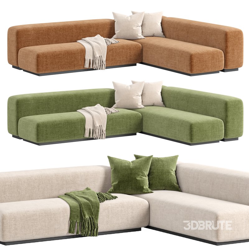 Edmont Sofa By Cazarina 3d model Buy Download 3dbrute