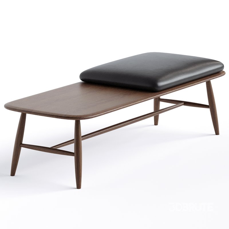 Asah bench Wade Logan 3d model Buy Download 3dbrute