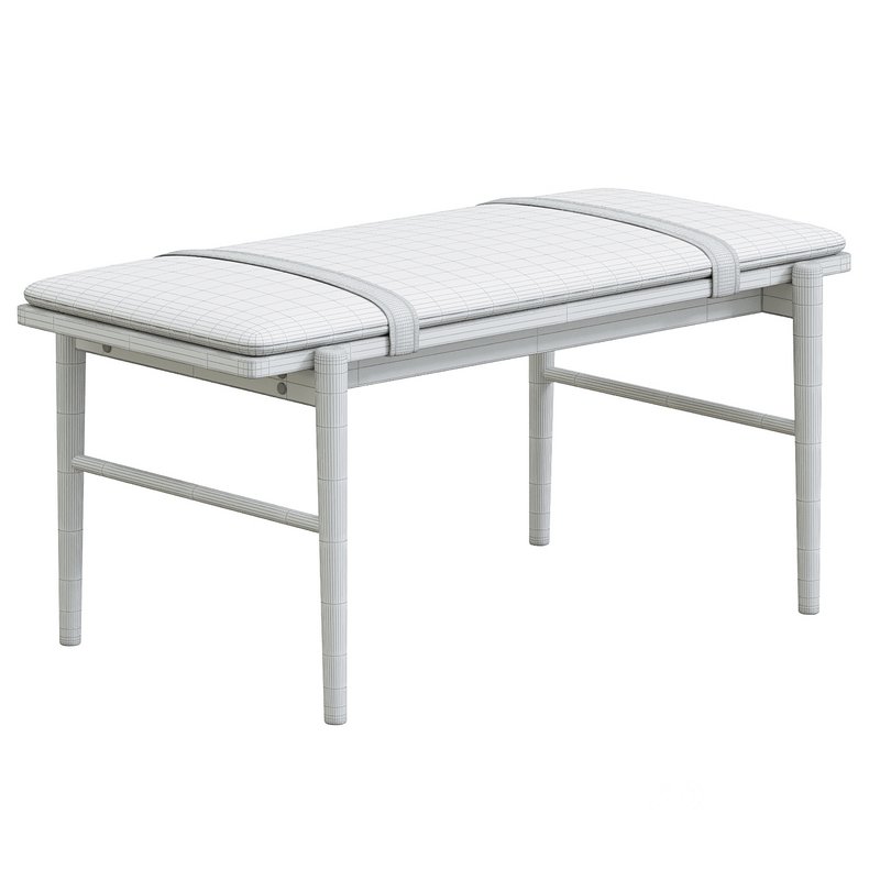 Asah bench Wade Logan 3d model Buy Download 3dbrute