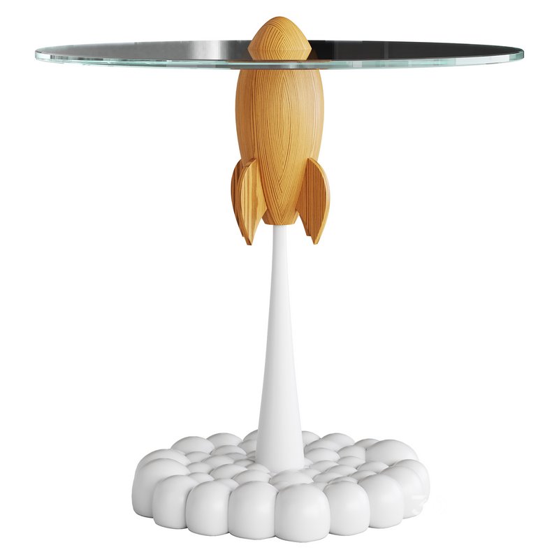 Rocket Coffee Table 3d model Buy Download 3dbrute