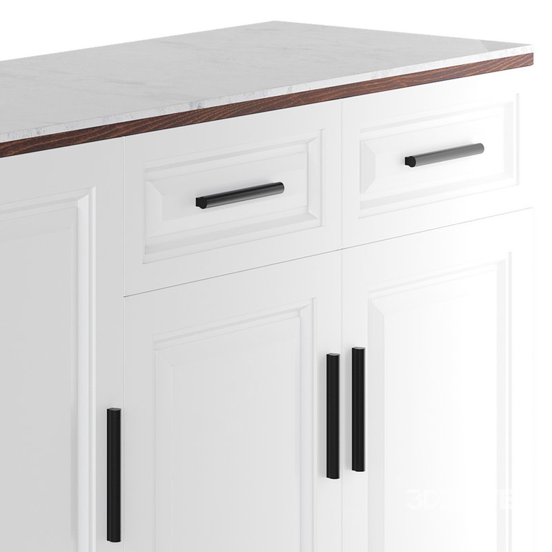 Modern Wood Buffets & Sideboards 2 3d model Buy Download 3dbrute