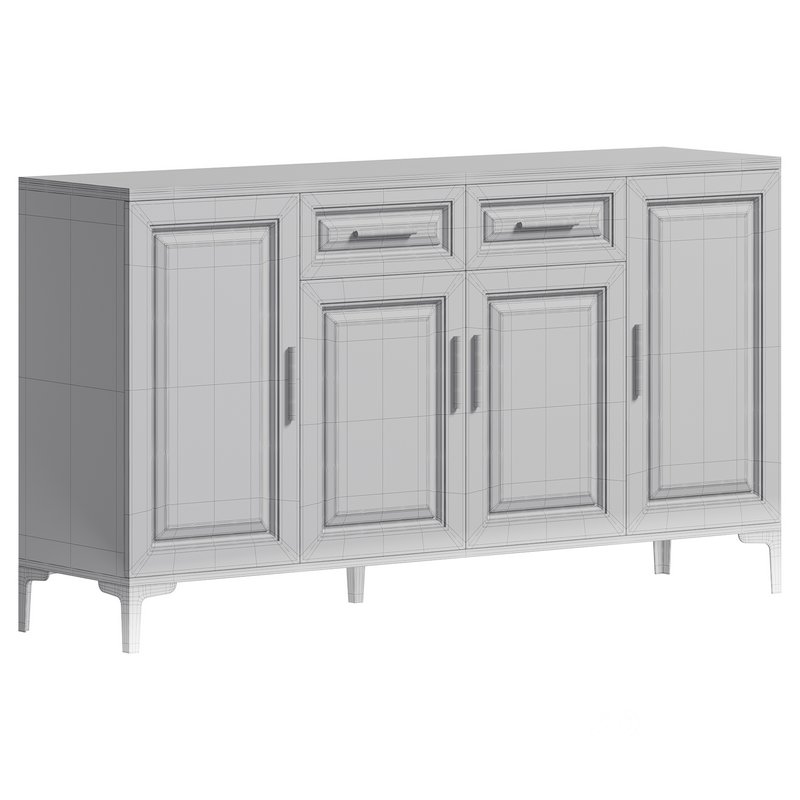 Modern Wood Buffets & Sideboards 3 3d model Buy Download 3dbrute