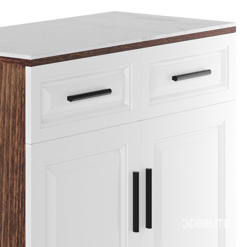 Modern Wood Buffets & Sideboards 1 3d model Buy Download 3dbrute