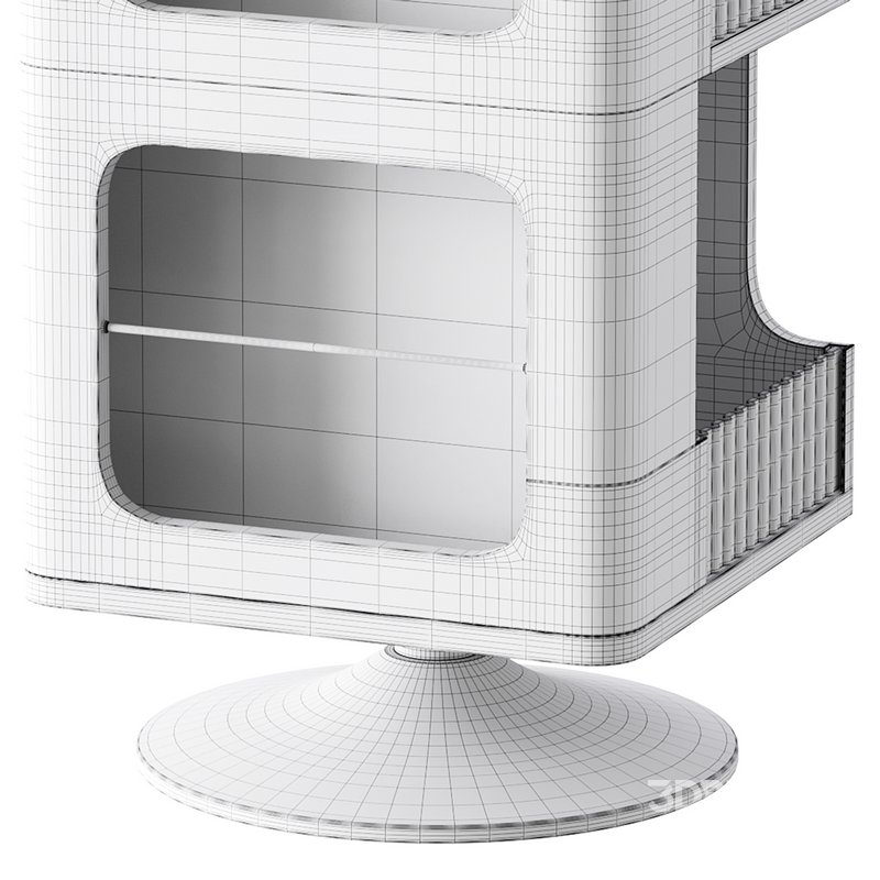 Rotating Side Table 3d model Buy Download 3dbrute