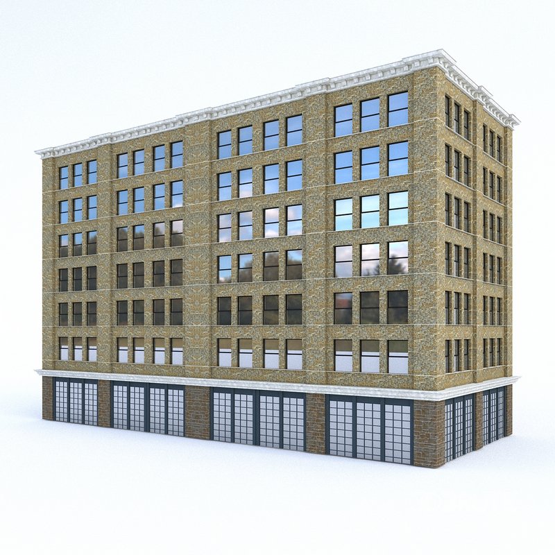3D Buildings City Set model - Download -3d Models Free -3dbrute