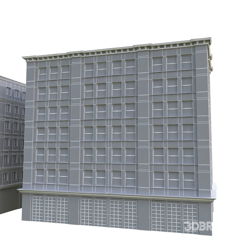 3D Buildings City Set model - Download -3d Models Free -3dbrute