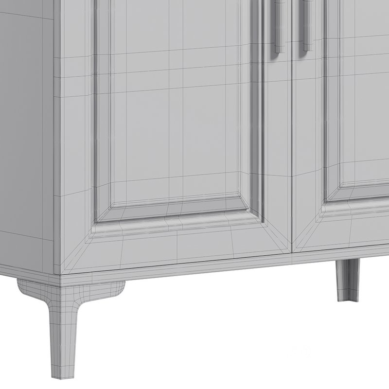 Modern Wood Buffets & Sideboards 1 3d model Buy Download 3dbrute