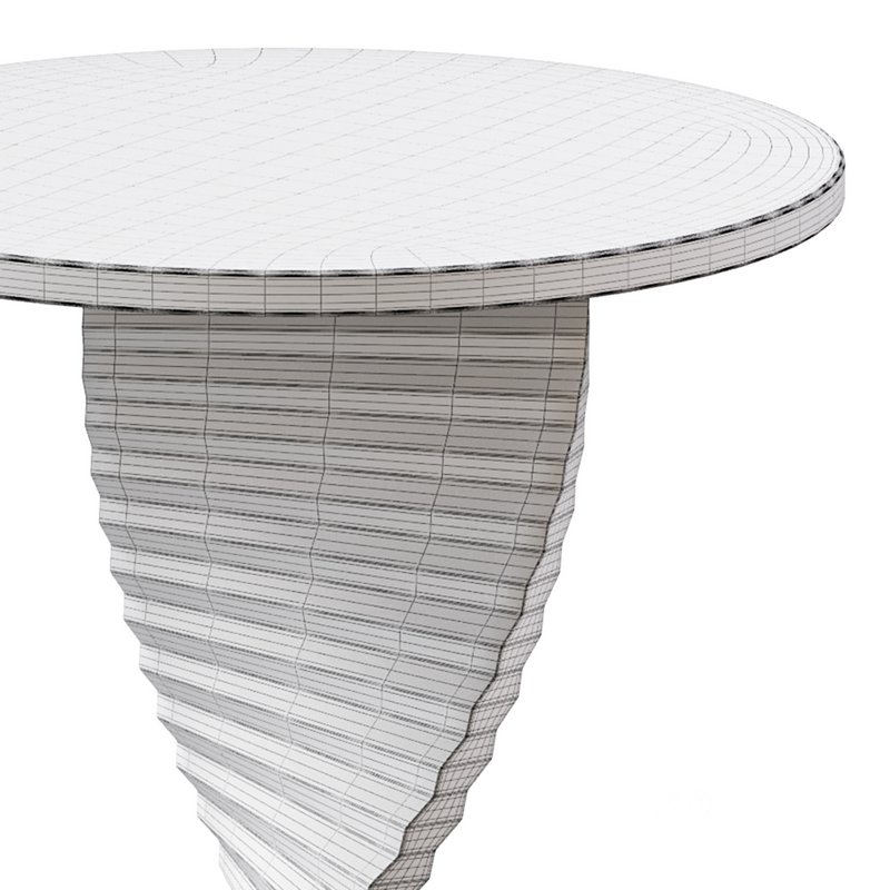 Simple Swirl Side Table 3d model Buy Download 3dbrute