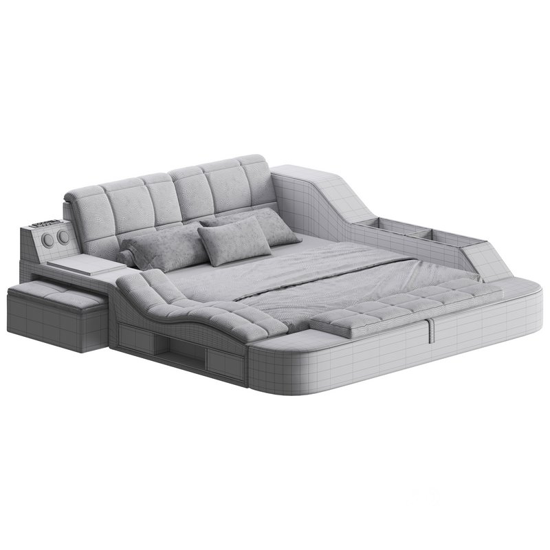 Ultimate Smart Bed 3d model Buy Download 3dbrute