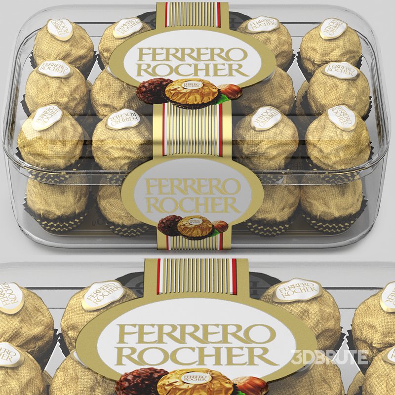 chocolate ferrero rocher 3d model Buy Download 3dbrute