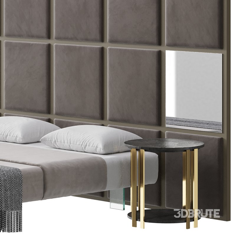 SCACCO A2 bed 3d model Buy Download 3dbrute