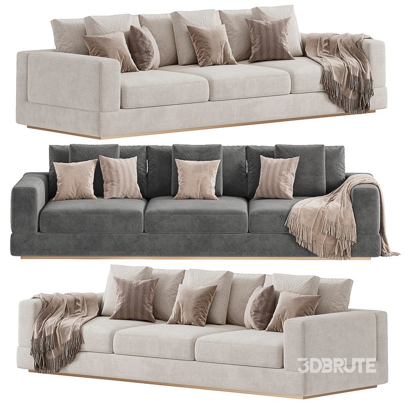 Big Bob Flexform Sofa 3d model Buy Download 3dbrute