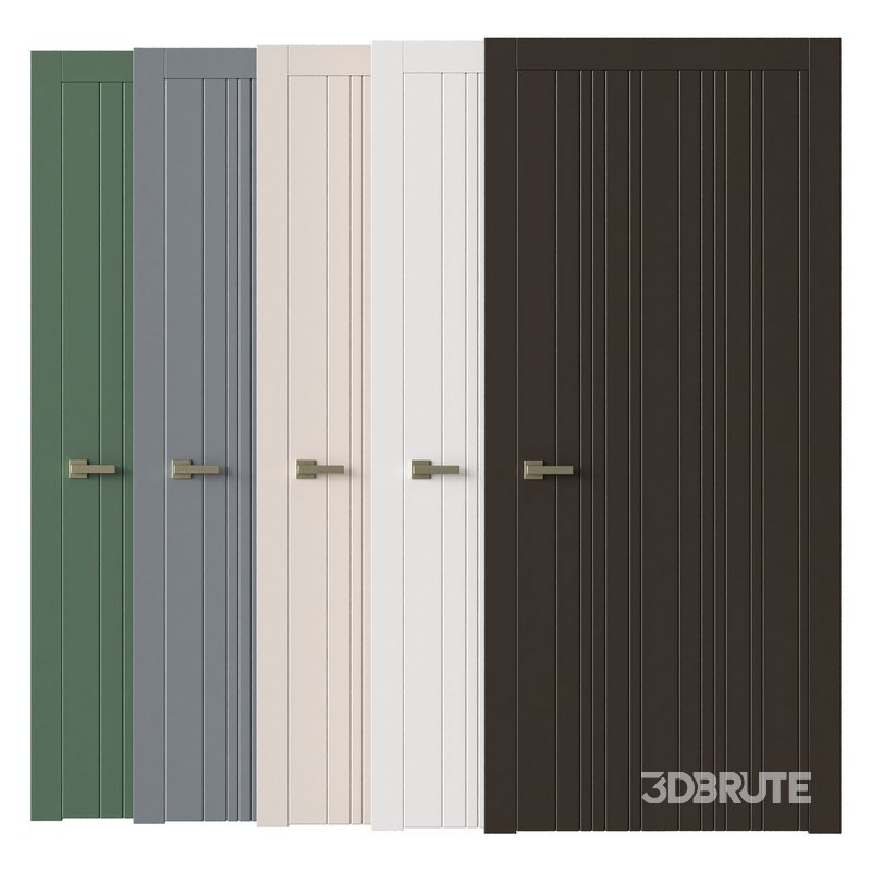 Interior doors LINEA 3d model Buy Download 3dbrute