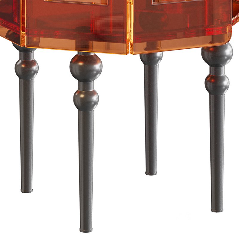 Retro Acrylic Side Table 3d model Buy Download 3dbrute