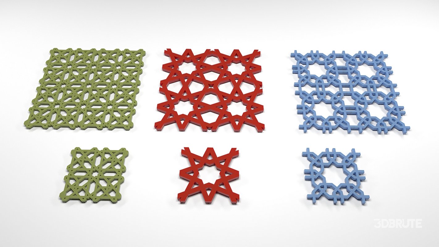 Islamic pattern 3D model 3d model Buy Download 3dbrute