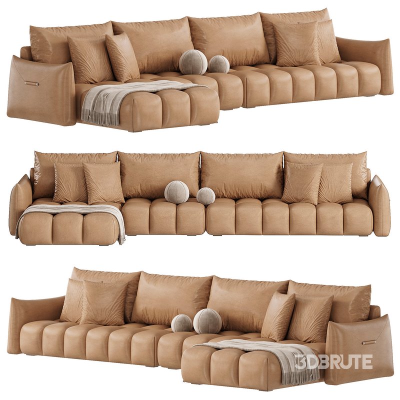 Frances Sofa 3d model Buy Download 3dbrute