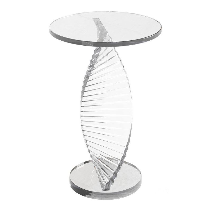Simple Swirl Side Table 3d model Buy Download 3dbrute