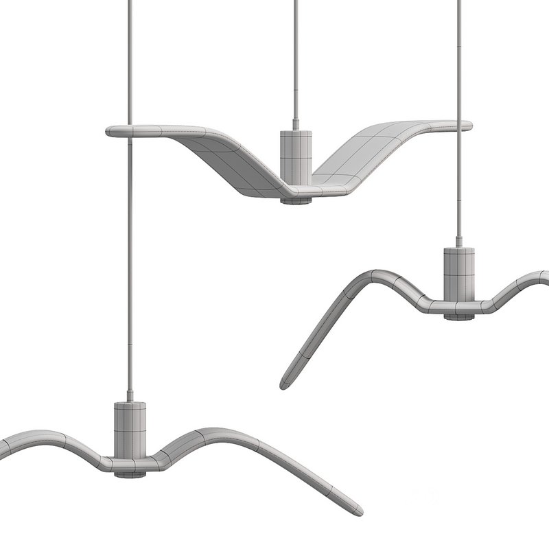 Hanging plastic Led Lamp Bird - Download -3d Models Free -3dbrute