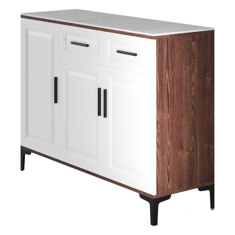 Modern Wood Buffets & Sideboards 2 3d model Buy Download 3dbrute