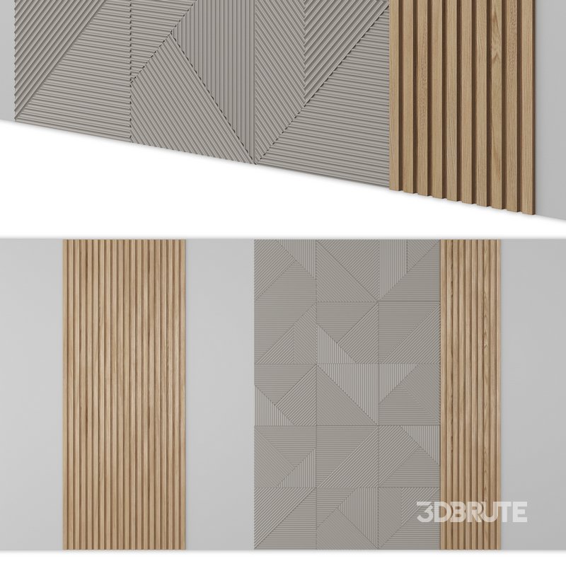 Decorative Wall Panel 03 3d model Buy Download 3dbrute