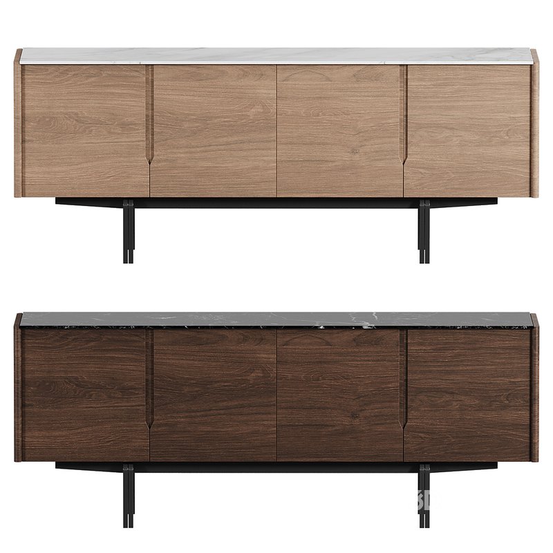 PANAMA Sideboard Wooden sideboard with doors By Wewood 3d model Buy ...