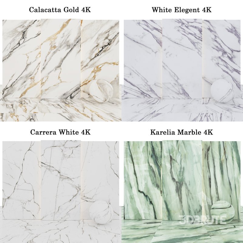 Panda Marble 01 3d model Buy Download 3dbrute