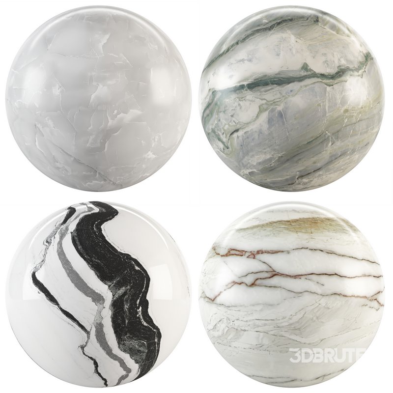 Panda Marble 01 3d model Buy Download 3dbrute