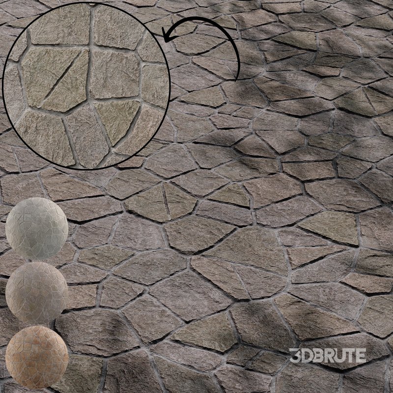 Stone Paving 07 (Seamless) 3d model Buy Download 3dbrute