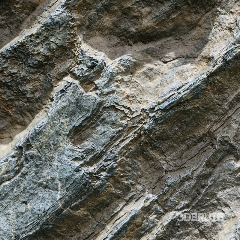 Rock Cliff 07 (Seamless) 3d model Buy Download 3dbrute