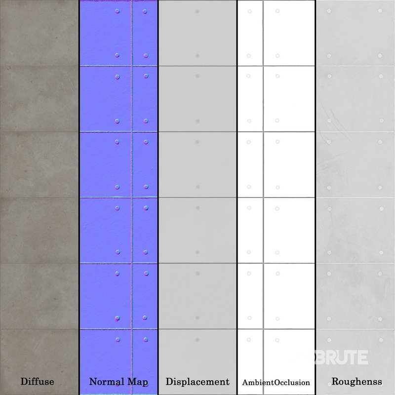 concrete 04 seamless pbr texture 3d model Buy Download 3dbrute