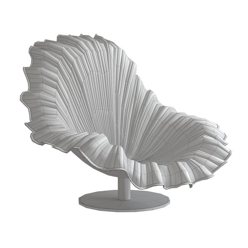 Bloom Easy Chair 3d model Buy Download 3dbrute