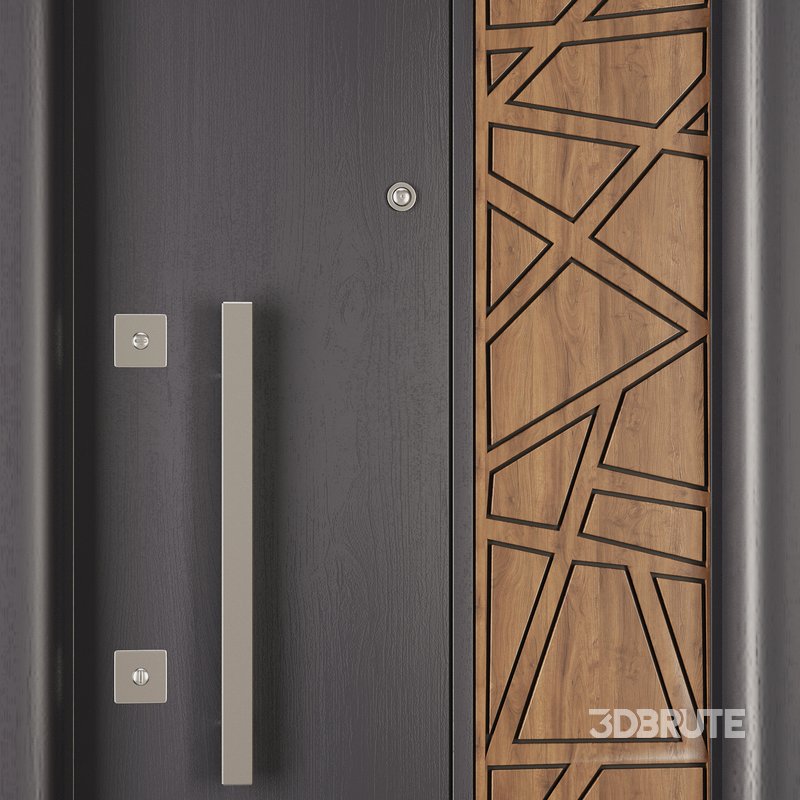 Entrance door set40 - Download -3d Models Free -3dbrute