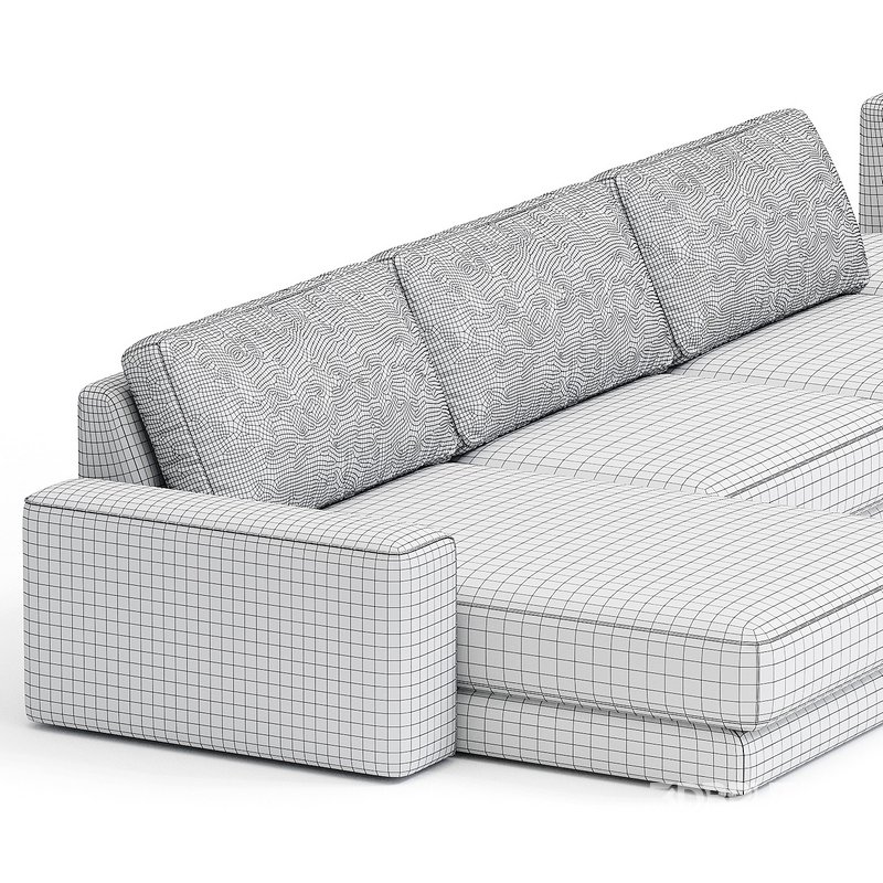 MONZA SOFA By DOME DECO 3d model Buy Download 3dbrute
