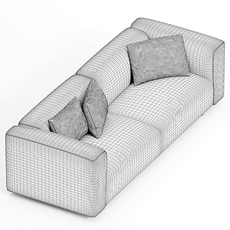 MATE 2012 Sofa By MDF Italia 3d model Buy Download 3dbrute