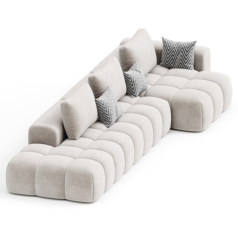 Shamara sofa 3d model Buy Download 3dbrute