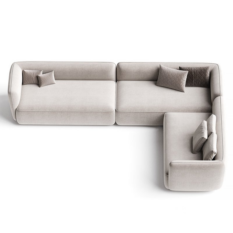 Philo modular Sofa by Natuzzi Italia 3d model Buy Download 3dbrute