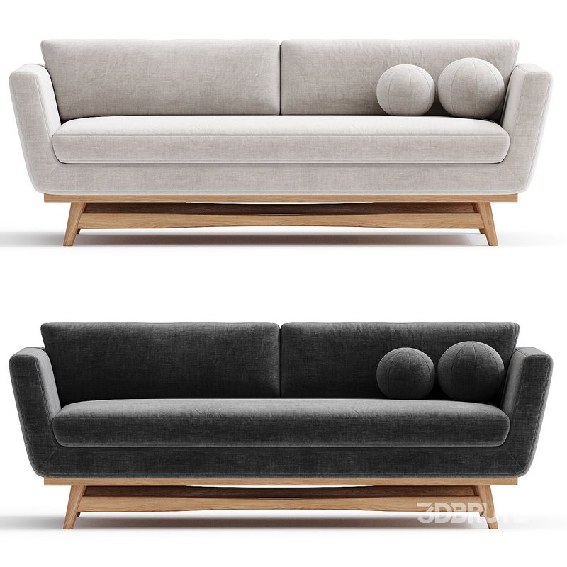Scandinavian design sofa 3d model Buy Download 3dbrute