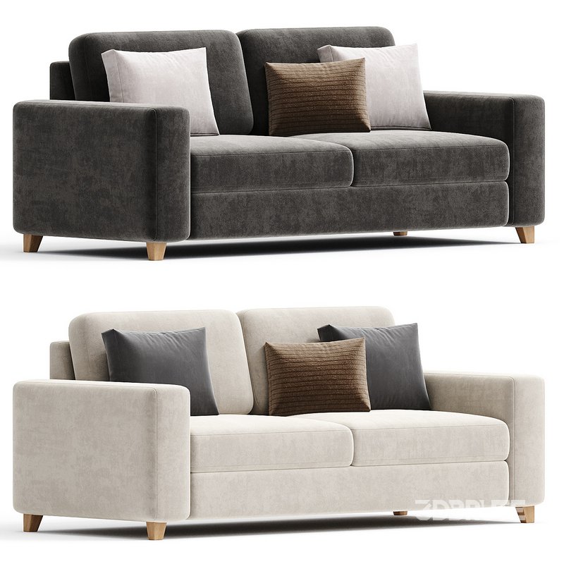 Basecamp Open End sofa 3d model Buy Download 3dbrute