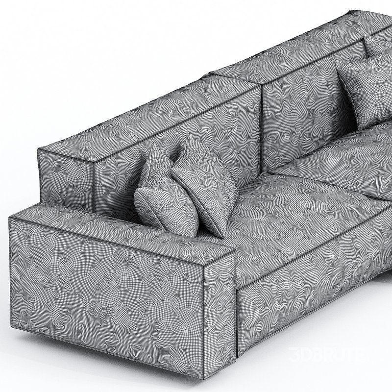 Marechiaro system sofa 3d model Buy Download 3dbrute