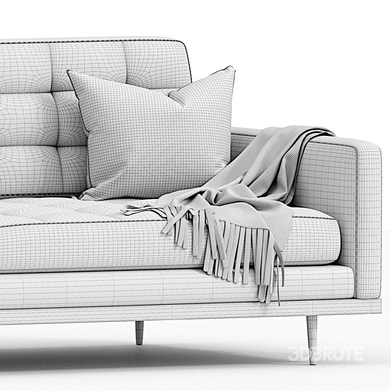 Lexi Sofa 3d model Buy Download 3dbrute