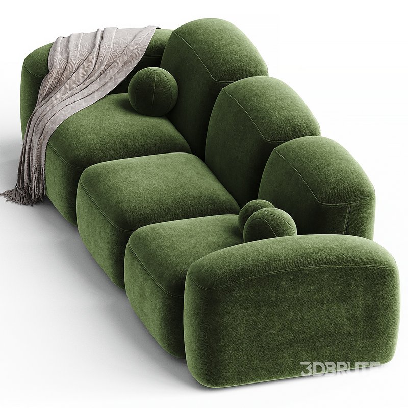 Muse Sofa 3d model Buy Download 3dbrute
