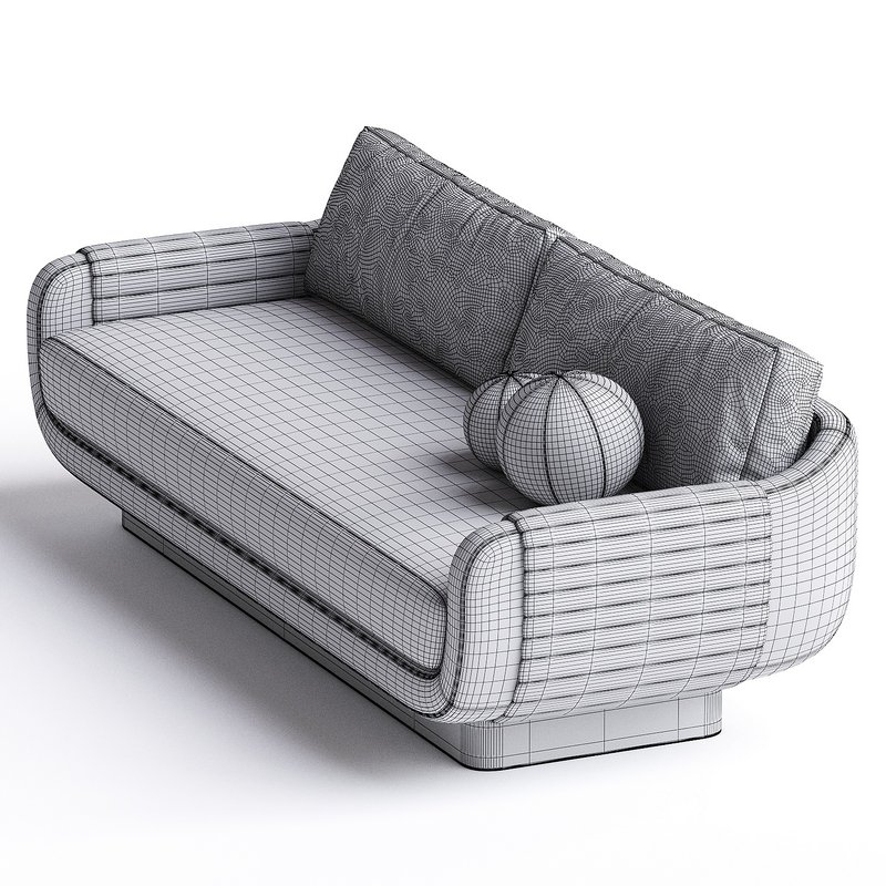 Nest Sofa by Natasha Baradaran 3d model Buy Download 3dbrute