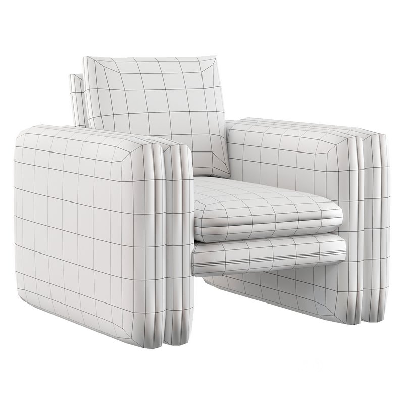 VELOUR Easy chair with spoke base By La Cividina 3d model Buy Download ...