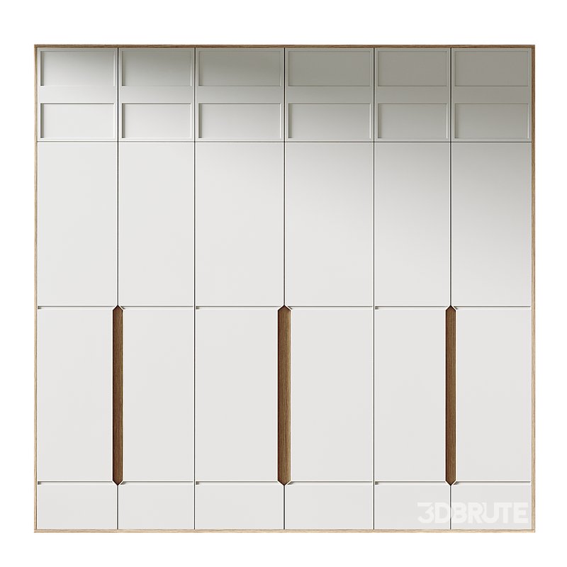 wardrobe 051 3d model Buy Download 3dbrute