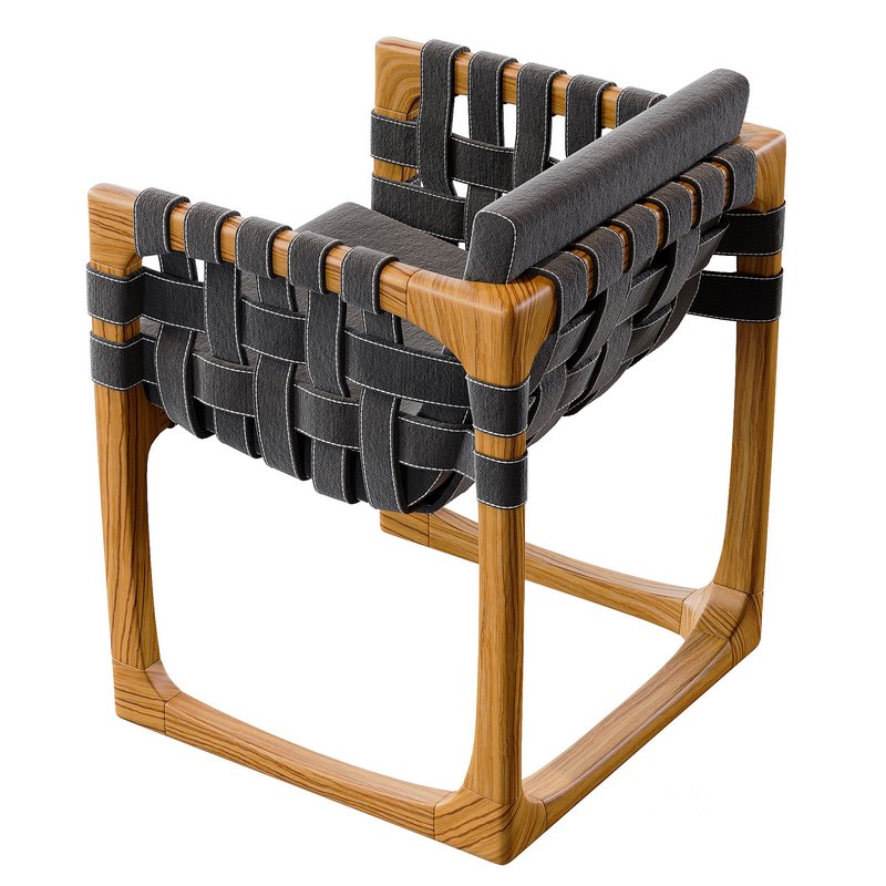 Larson Rolling Castered Dining Chair 3d model Buy Download 3dbrute