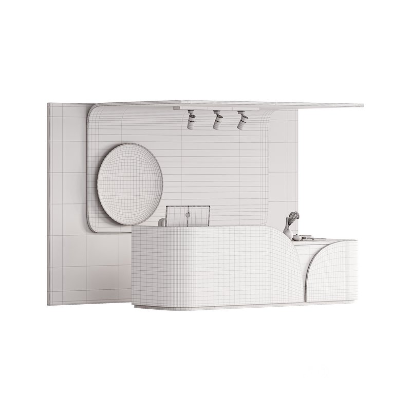 office reception entrance 3d model Buy Download 3dbrute