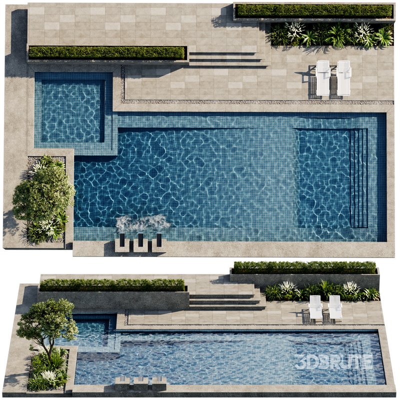 Pool 47 3d model Buy Download 3dbrute