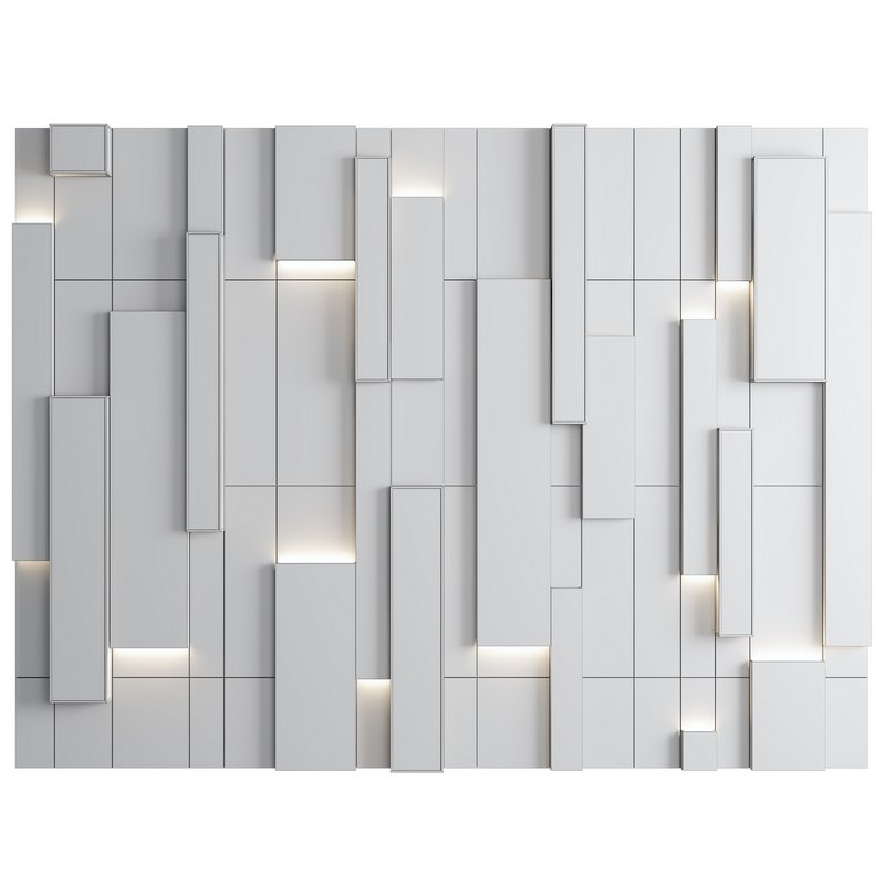 Wall Panel Decor 144 3d model Buy Download 3dbrute